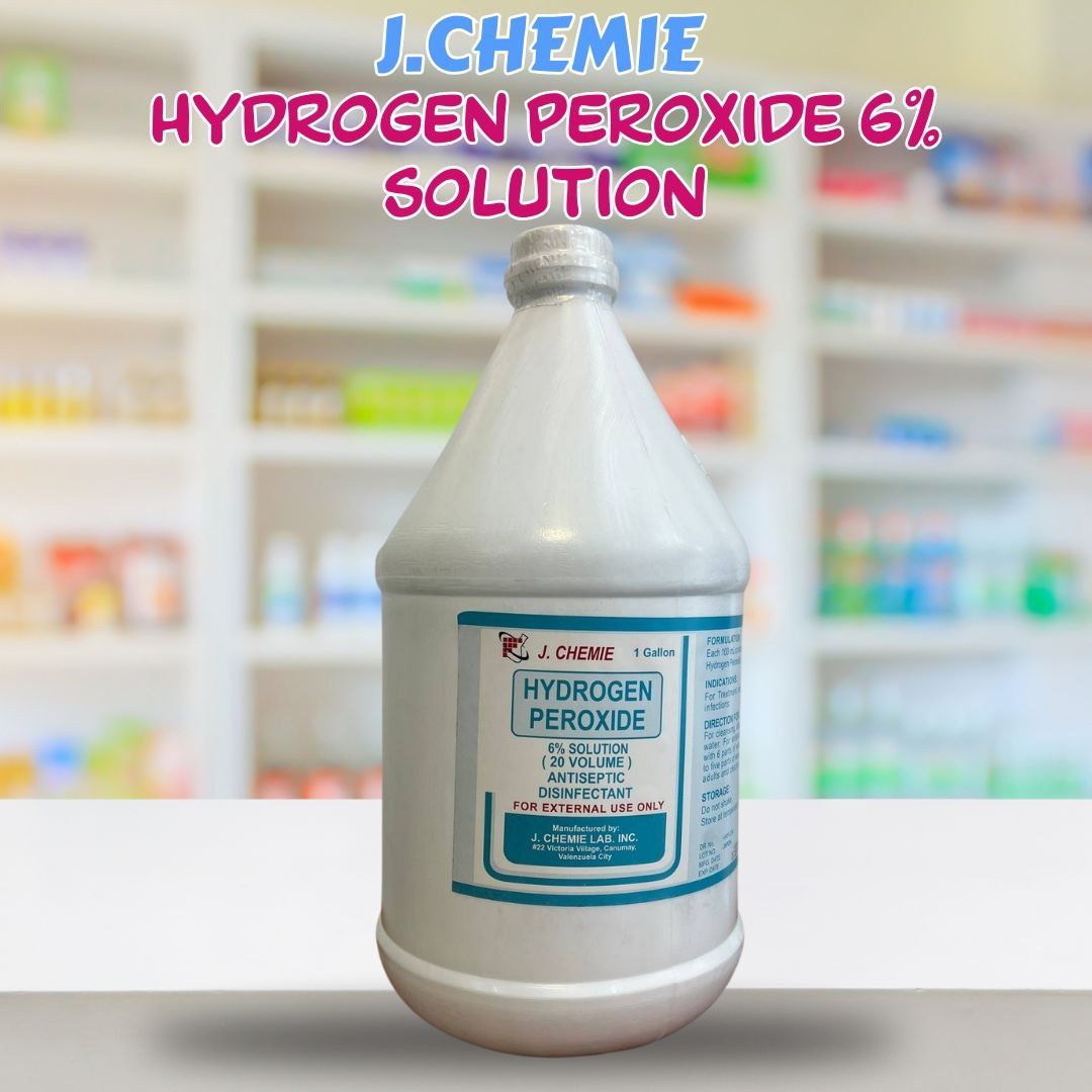 J.CHEMIE HYDROGEN PEROXIDE 6% SOLUTION 1 GALLON, Health & Nutrition ...