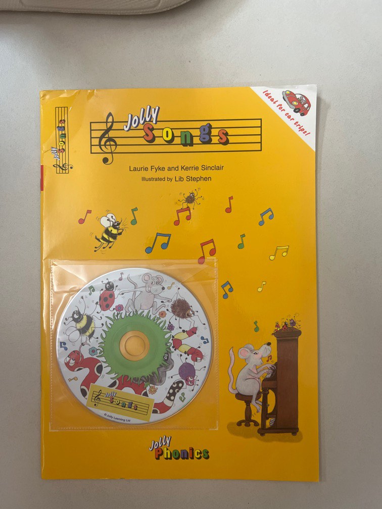 Jolly Phonics Jolly Songs with CD, 興趣及遊戲, 書本 & 文具, 小說及非小說 - Carousell
