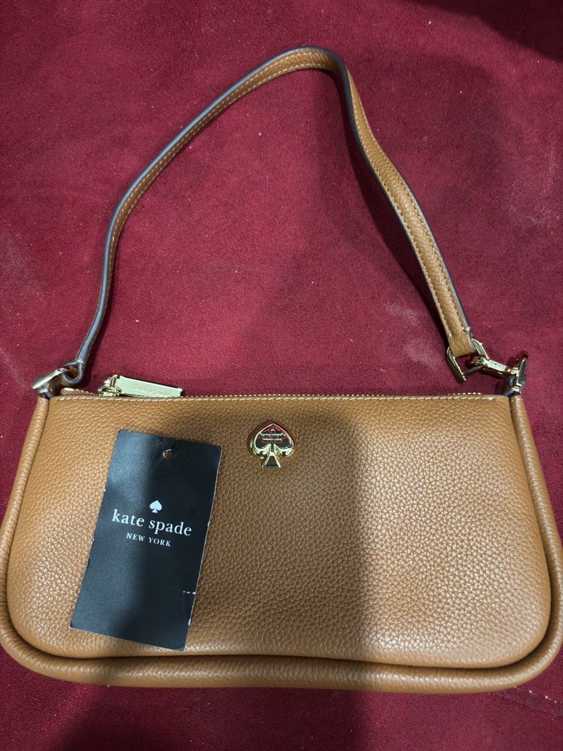 Kate Spade Kayla Convertible Wristlet in Warm Ginger, Women's Fashion ...