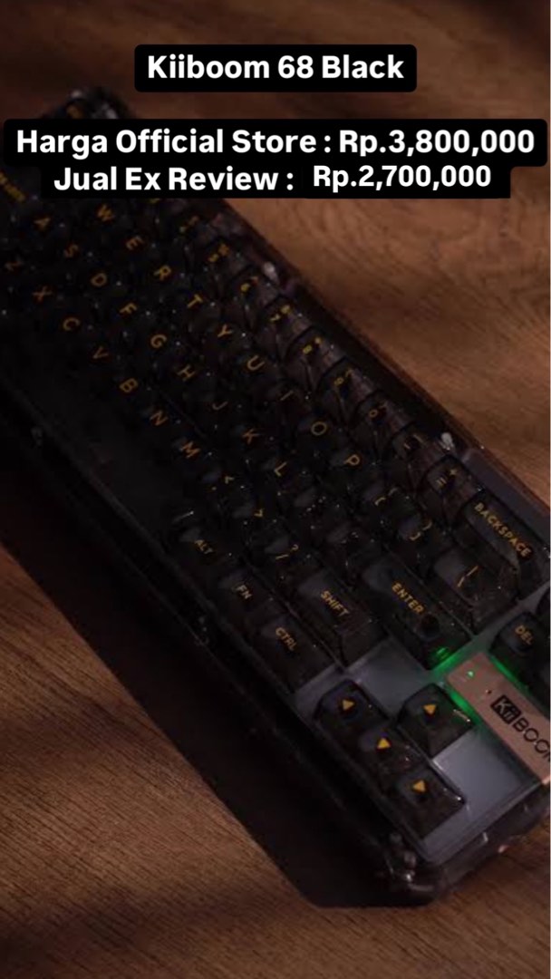 Kiiboom phantom 68 mechanical keyboard black, Elektronik, Komputer ...
