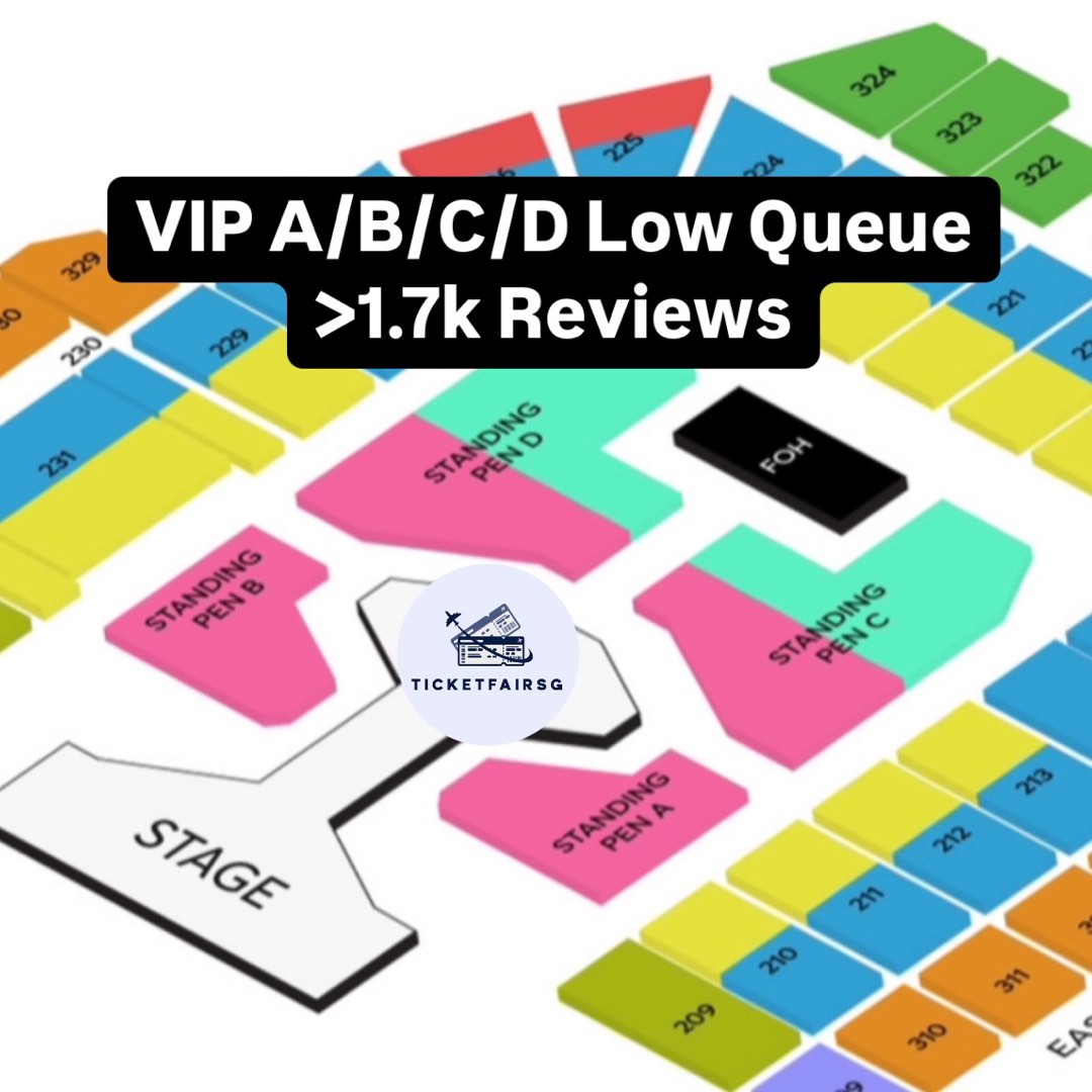 🇸🇬LE SSERAFIM LSFM LSF VIP Standing Low Queue Number Pen A B C D VIP ...