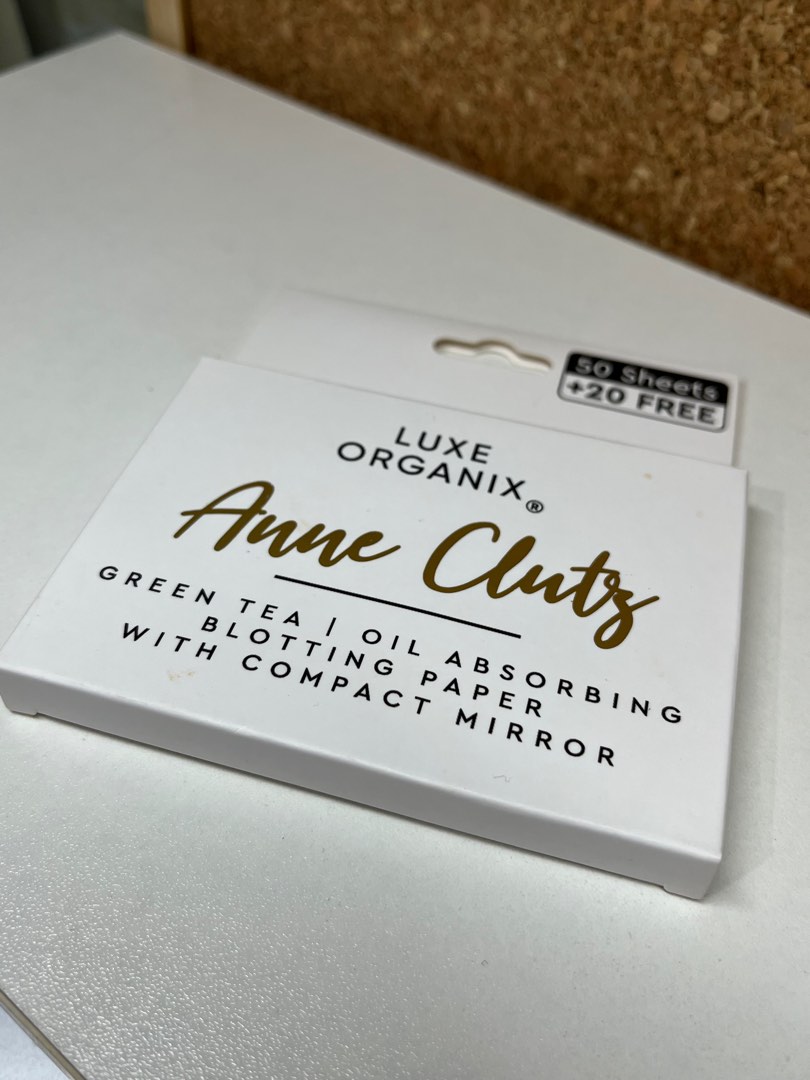 Luxe Organix Green Tea Blotting Paper with Compact Mirror by Anne Clutz ...