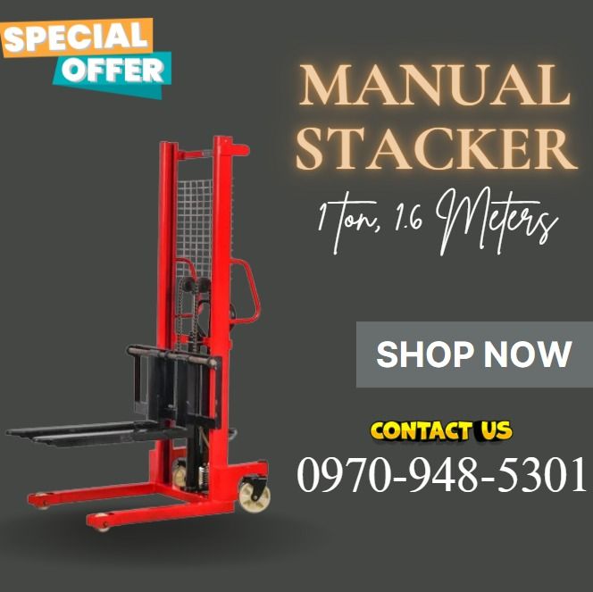 MANUAL STACKER 1 TON, 1.6 METERS BRAND NEW, Looking For on Carousell