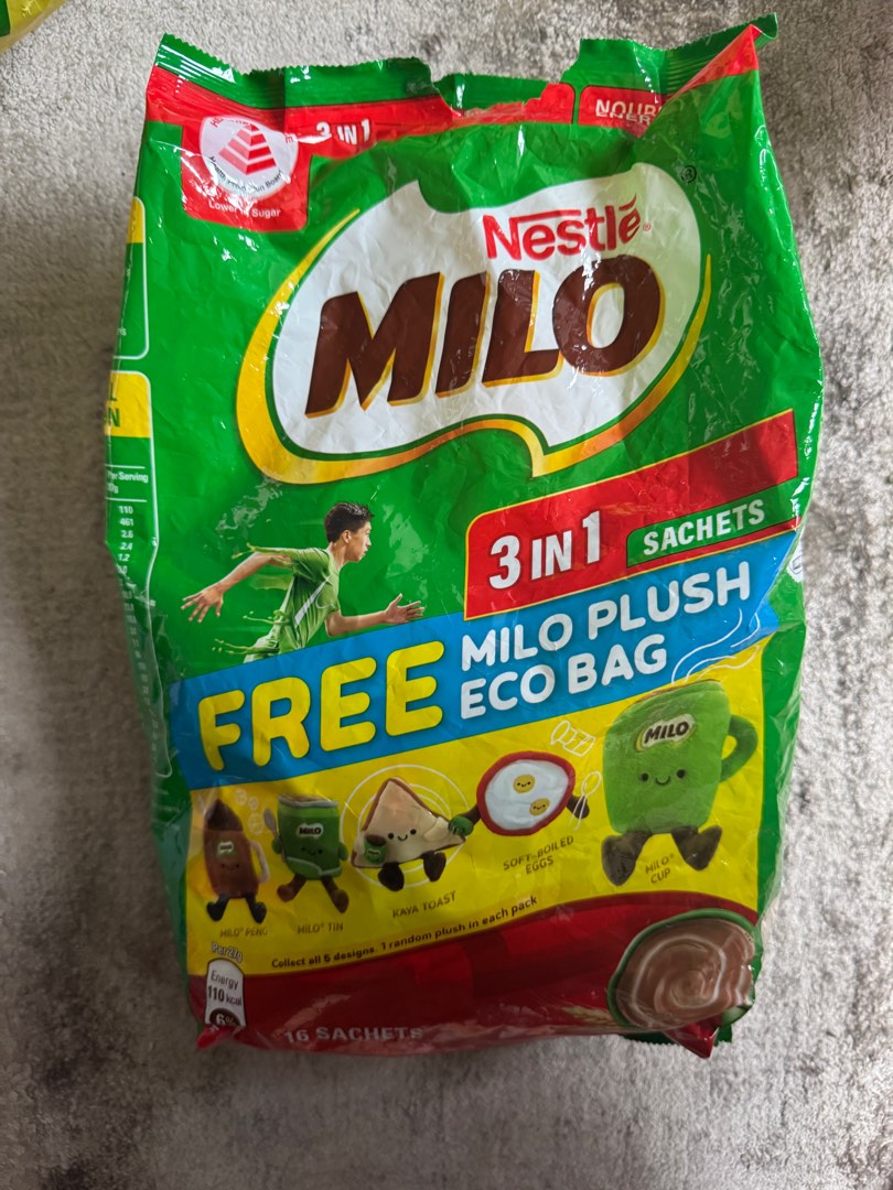 Milo 3 in 1 pack 16 sachets, Food & Drinks, Beverages on Carousell