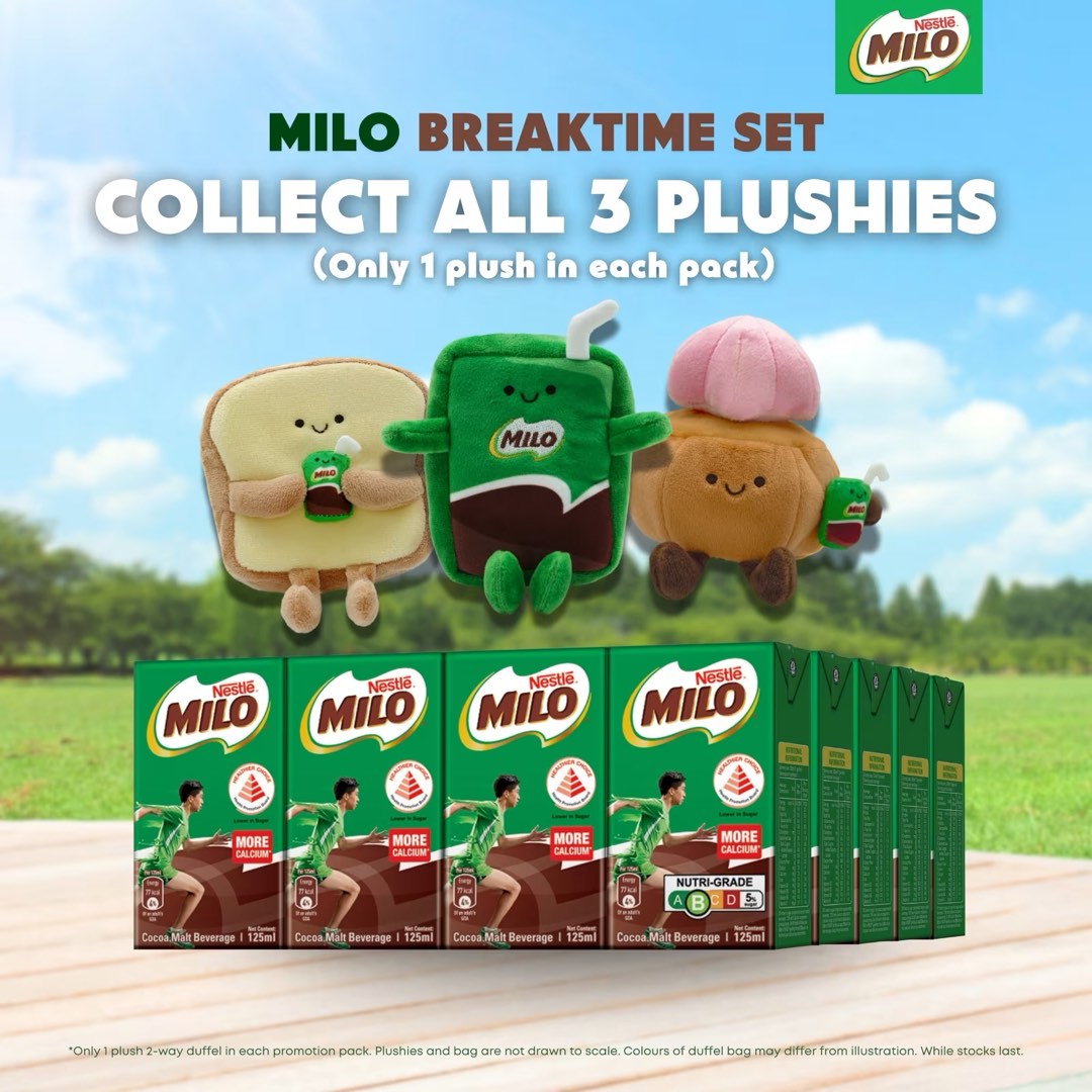 Milo Plush Breakfast Set (Milo Packet and Gem), Hobbies & Toys, Toys ...
