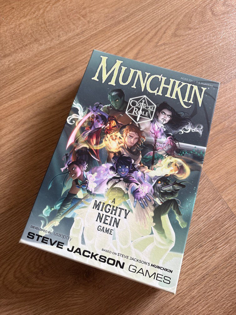 Munchkin: Critical Role - A Mighty Nein Game [fully sleeved] Board Game ...
