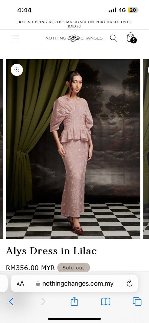 nothing changes alys dress in lilac shop hanya hani mokhta nada identity baju kurung celeste ...