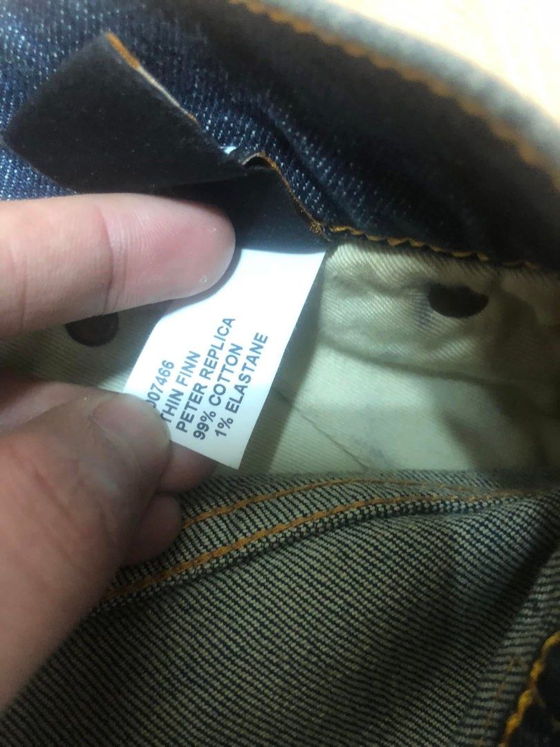 Nudie peter replica 32, Men's Fashion, Bottoms, Jeans on Carousell