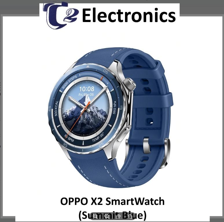 OPPO Watch X2 / Up to 120 Hours in Smart Mode / Upgraded Dual-Frequency GPS / Titanium Bezel / 1 ...