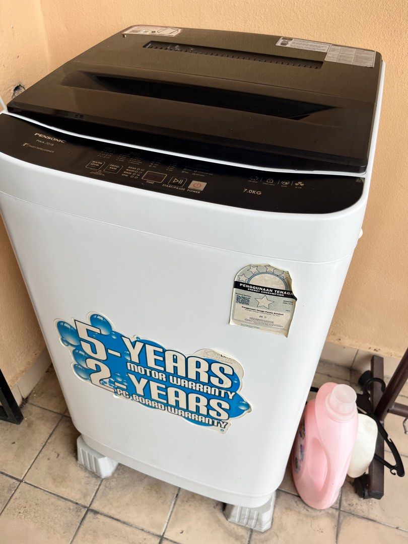 pensonic washing machine 7kg, TV & Home Appliances, Washing Machines ...