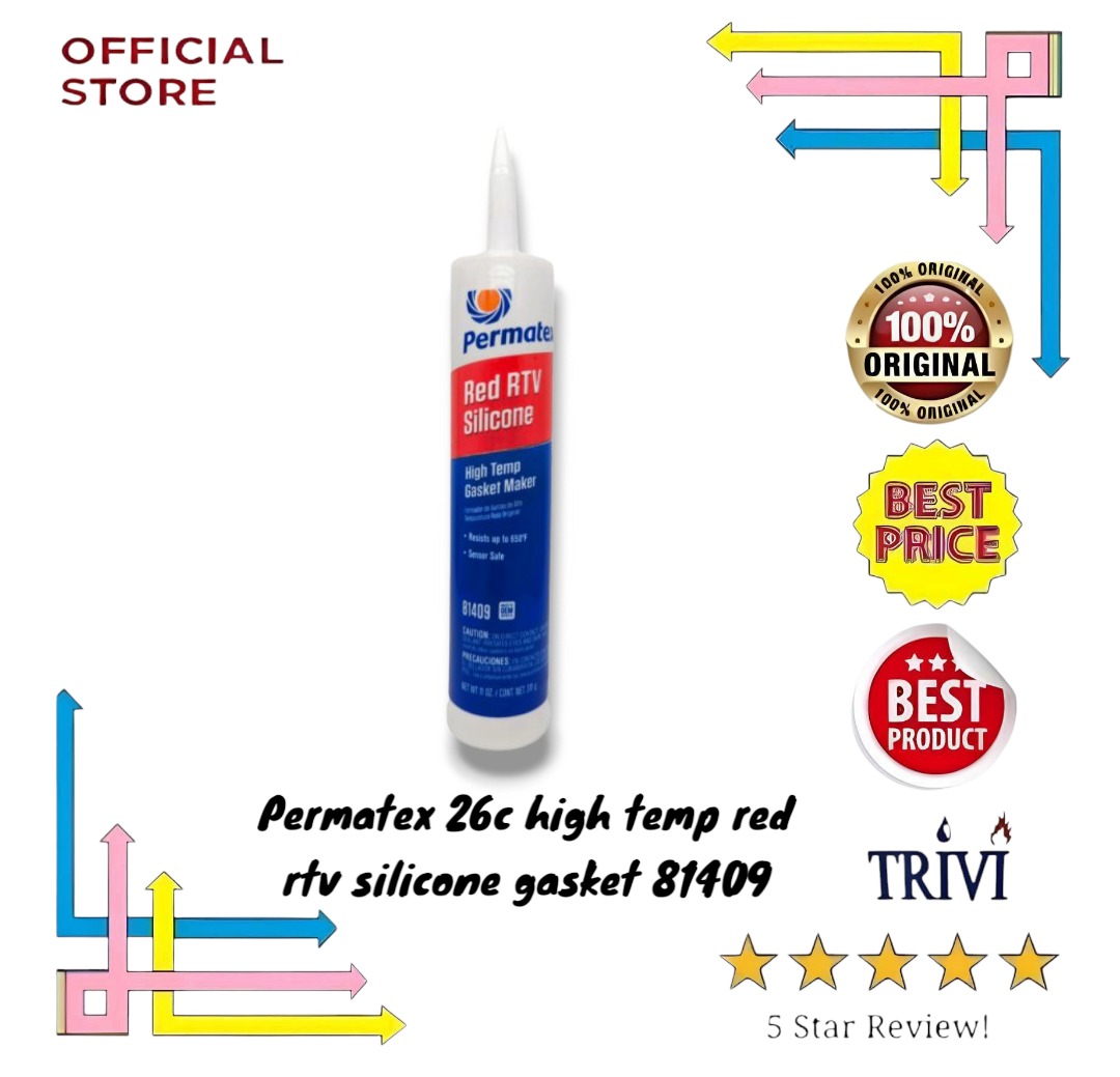 Permatex 26C High Temp Red RTV Silicone Gasket permatex 81409., Barang ...