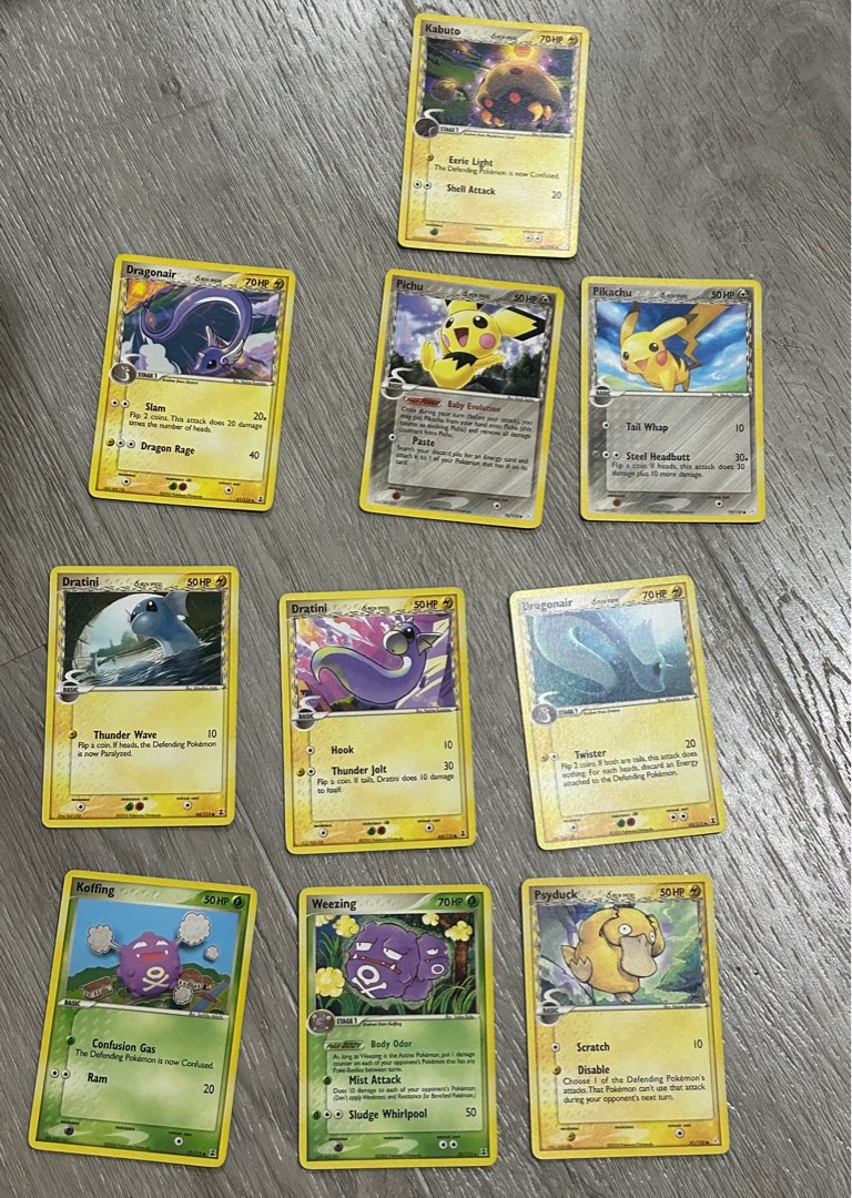 Pokemon Cards Holon Phantoms EX Delta Species Ruby & Sapphire Hidden ...