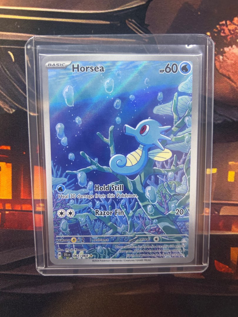 Pokemon shrouded fable horsea IR 067/64, Hobbies & Toys, Toys & Games ...