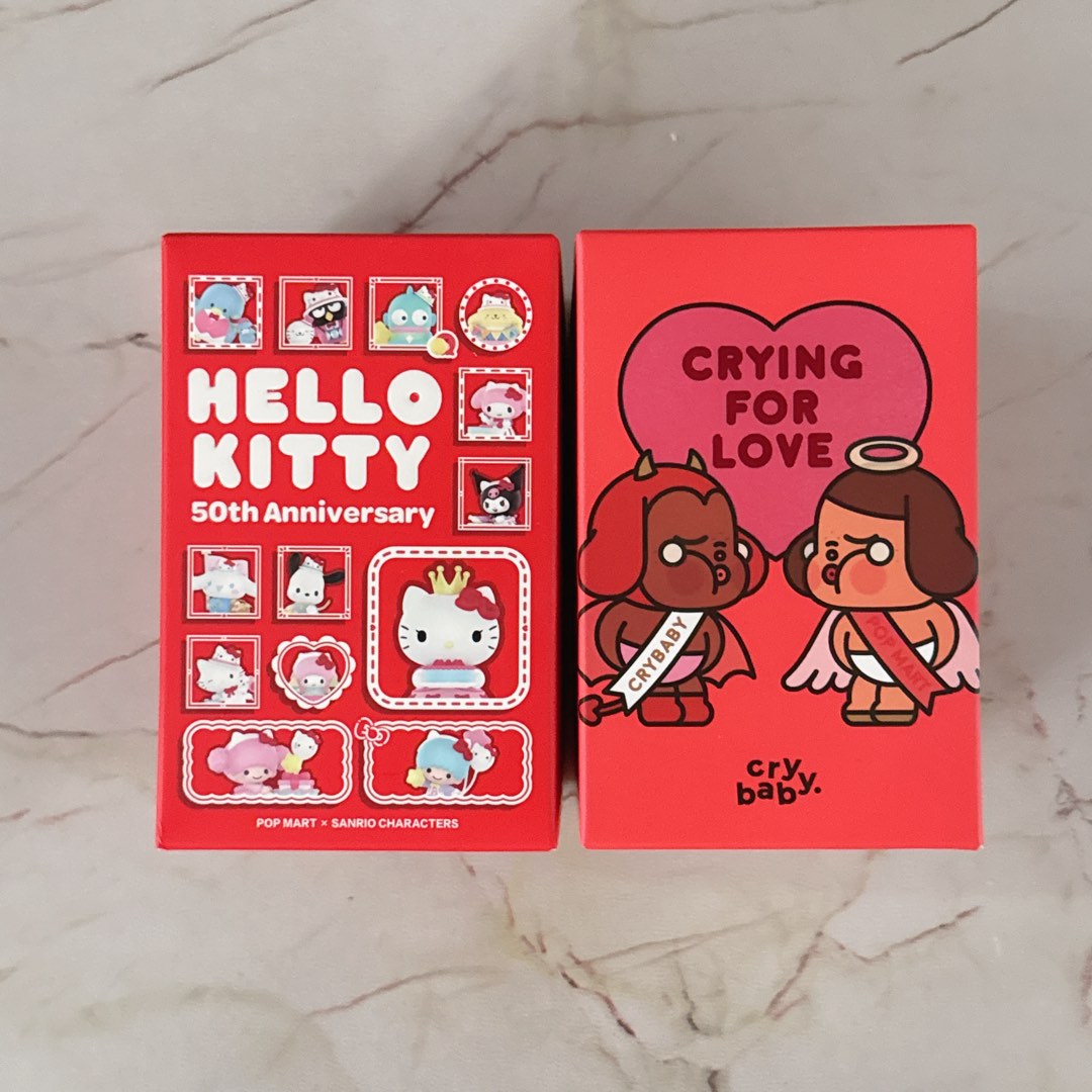 Popmart | Crybaby Crying For Love Series Figure | Sanrio Hello Kitty ...