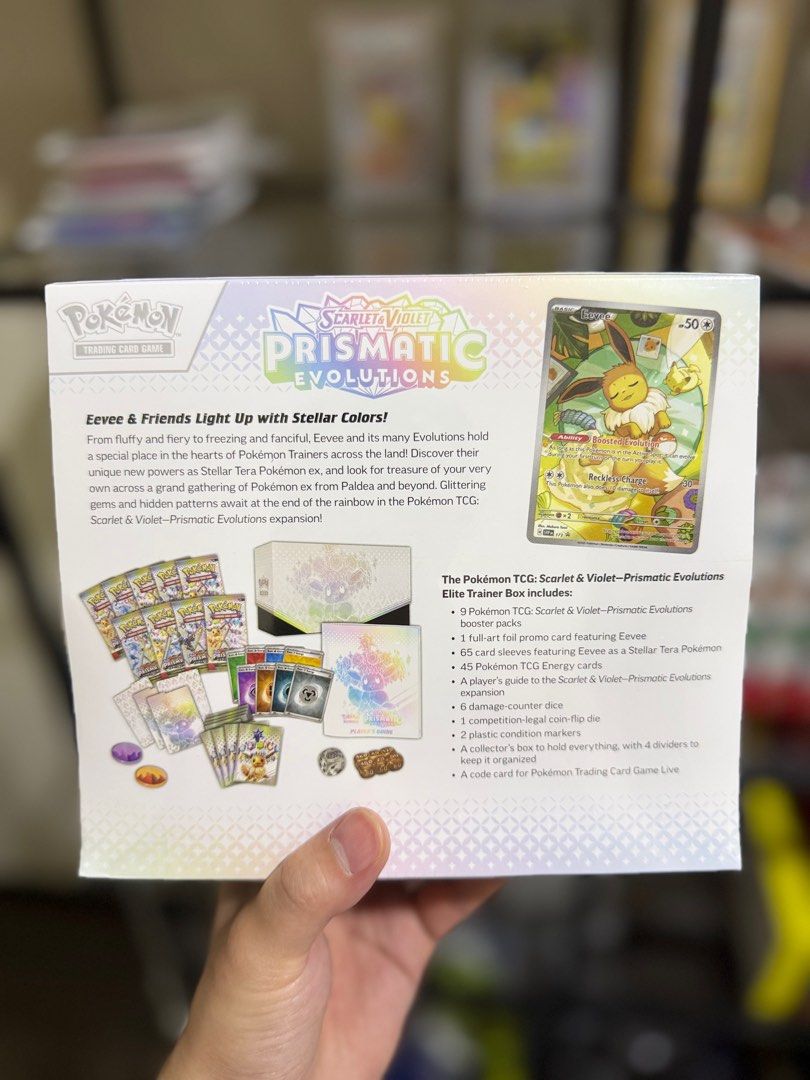 Prismatic Evolution ETB, Hobbies & Toys, Toys & Games on Carousell