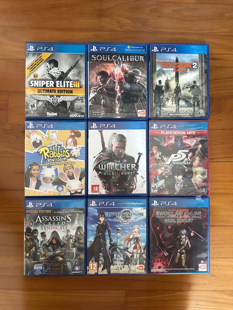 PS4 game Sniper elite 3 / Soul calibur VI / Tom Clancy’s the division 2 ...