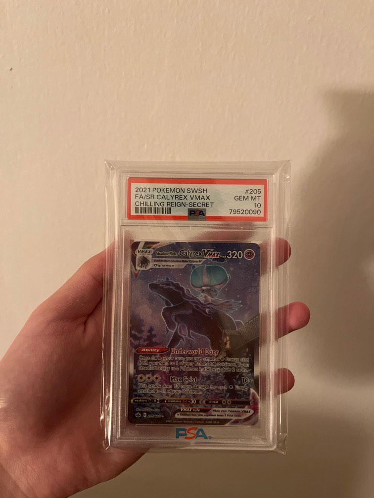 PSA 10 Shadow Rider Calyrex VMAX (Pokemon TCG: Chilling Reign), Hobbies & Toys, Toys & Games on ...