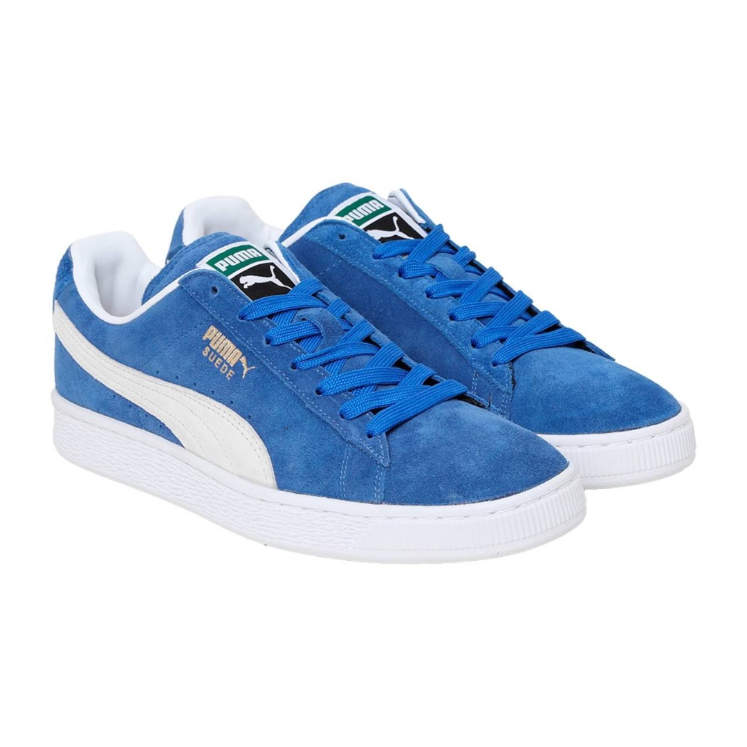 Puma Classic Blue Suede Sneakers, Men's Fashion, Footwear, Sneakers on ...