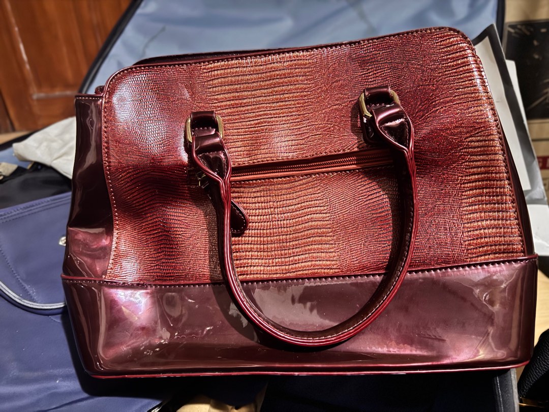 Red Kimbel Bag (Crocodile Skin), Women's Fashion, Bags & Wallets ...