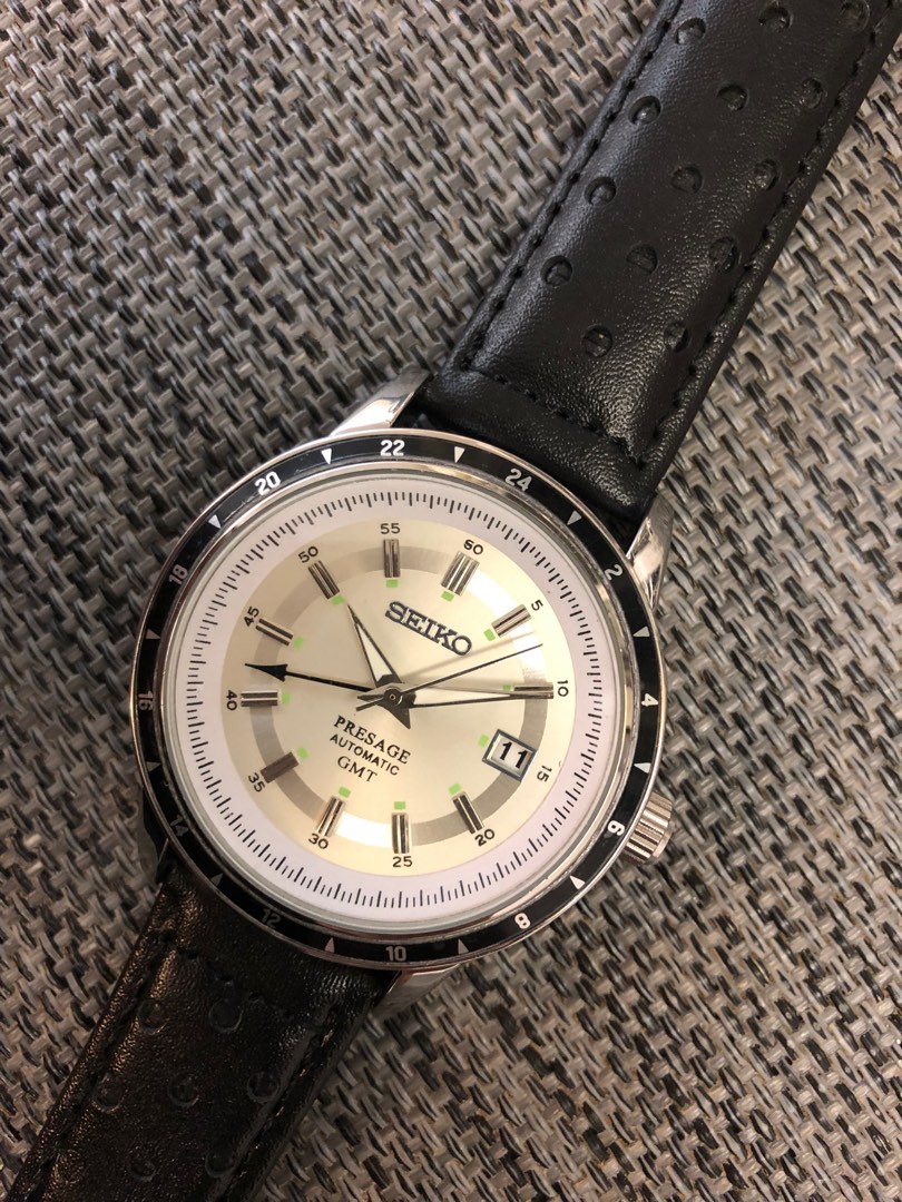 Seiko GMT Mech Auto, 名牌, 手錶 - Carousell