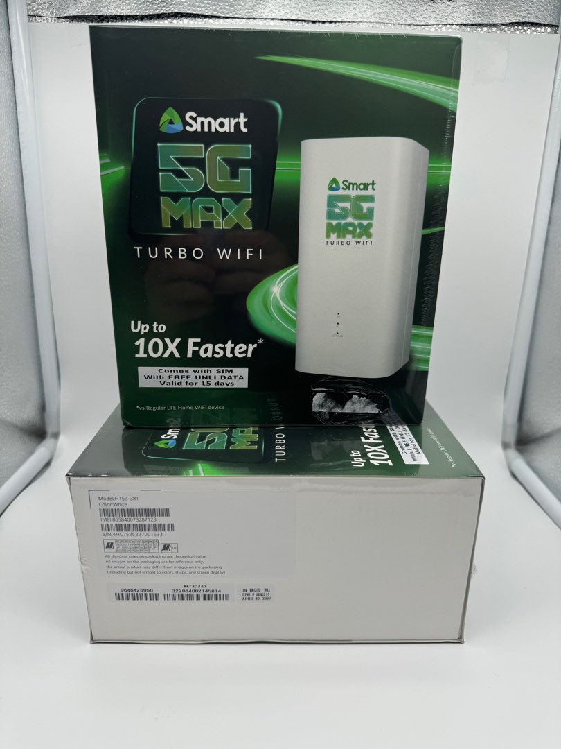 SMART 5G MAX TURBO WIFI with FREE SIM 15 Days Unli Data, Computers ...