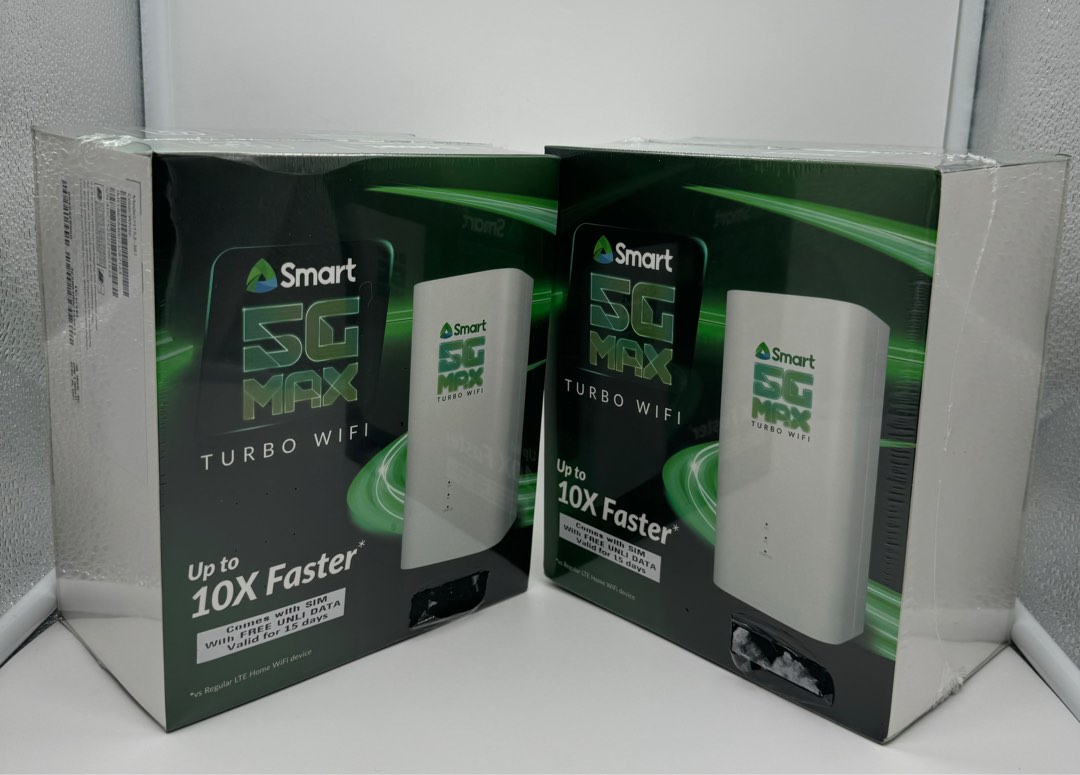 SMART 5G MAX TURBO WIFI with FREE SIM 15 Days Unli Data, Computers ...