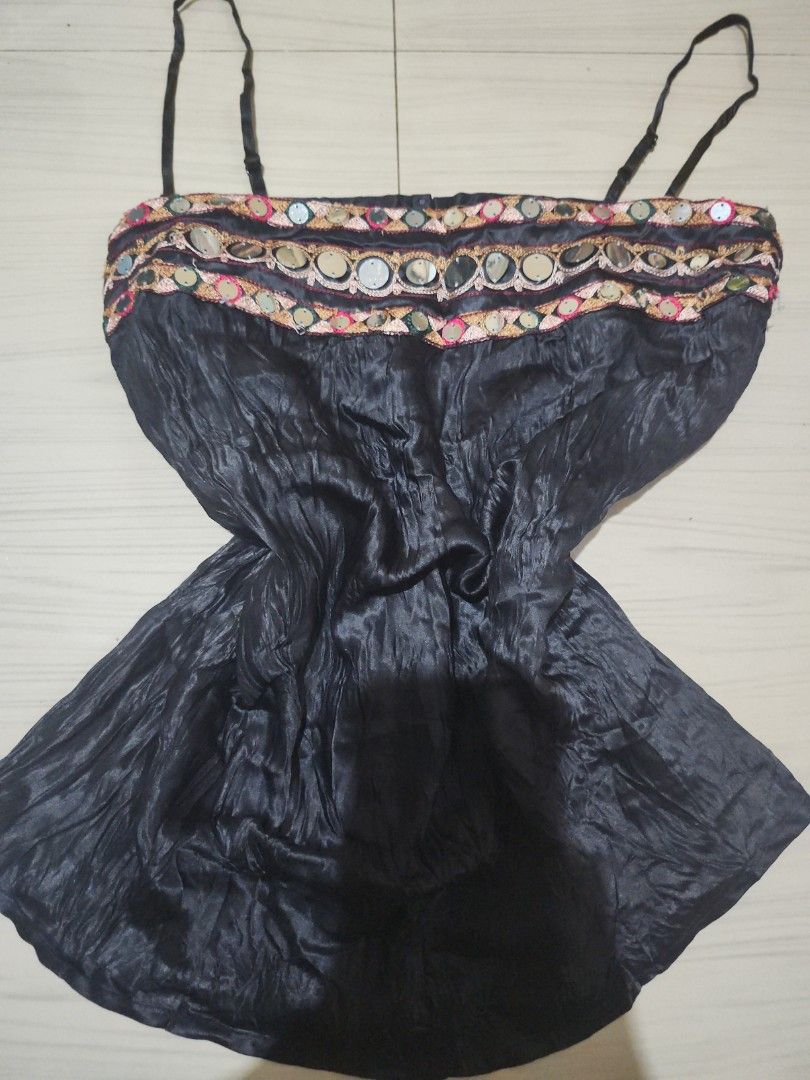 Warehouse kutungan kamisol kutung cute vintage retro silk y2k acubi ...