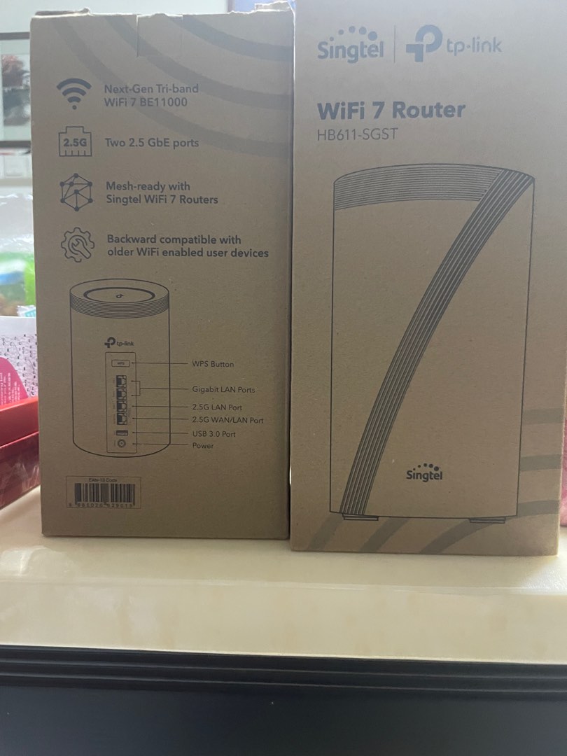 WiFi 7 Router (Singtel TP Link original), TV & Home Appliances, Other ...