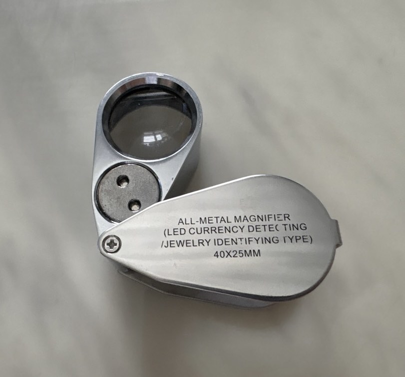 All Metal 40x Magnifier with LED, Men's Fashion, Watches & Accessories ...