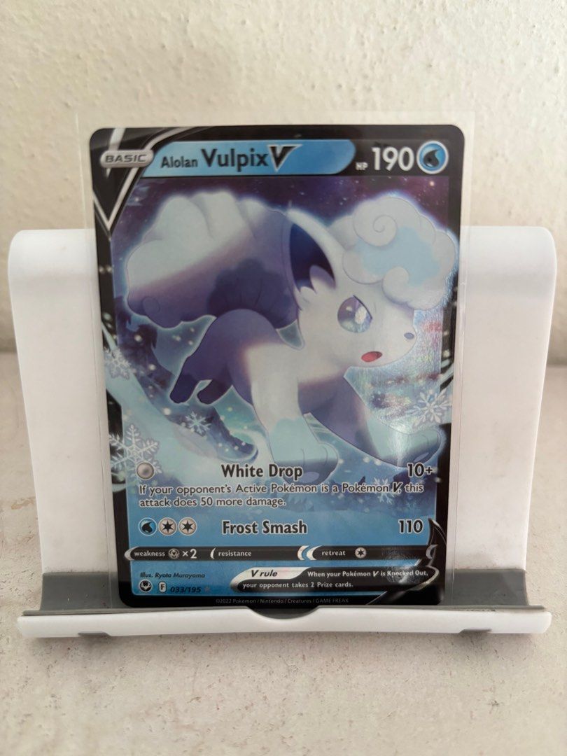 Alolan Vulpix V 033/195, Hobbies & Toys, Toys & Games on Carousell