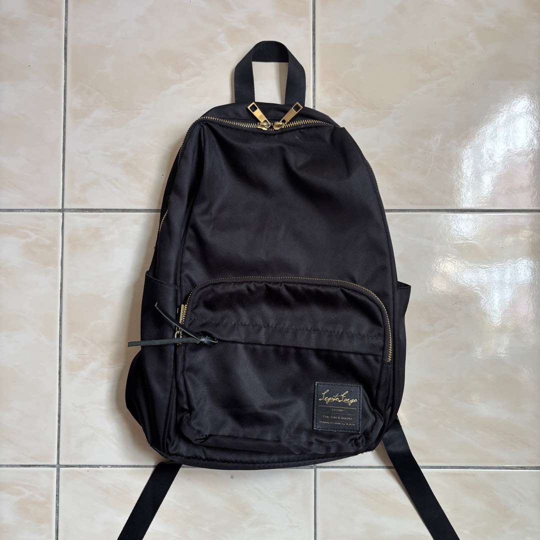 Legato Largo Nylon Laptop Backpack - Black, Women's Fashion, Bags ...