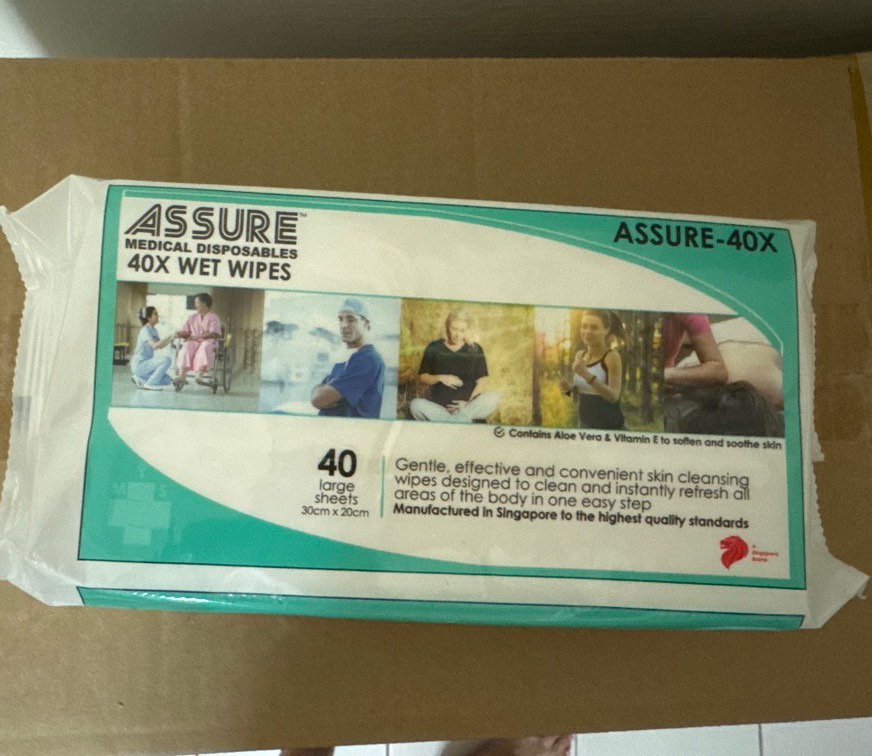 Assure Medical Wet Wipes, Health & Nutrition, Medical Supplies & Tools ...