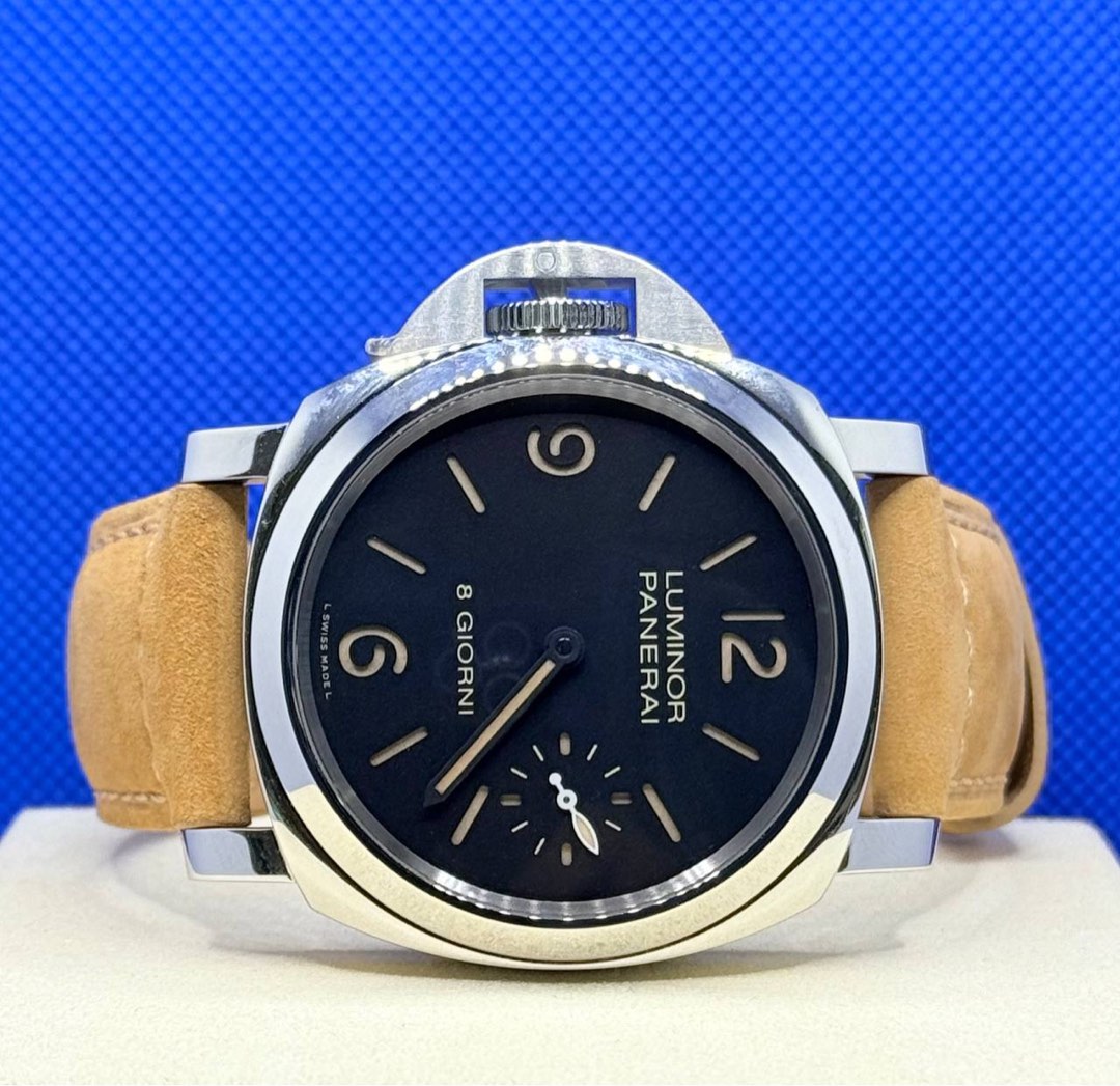 Brand New 05/2025 Panerai Luminor Destro Otto Giorni Black Dial ...