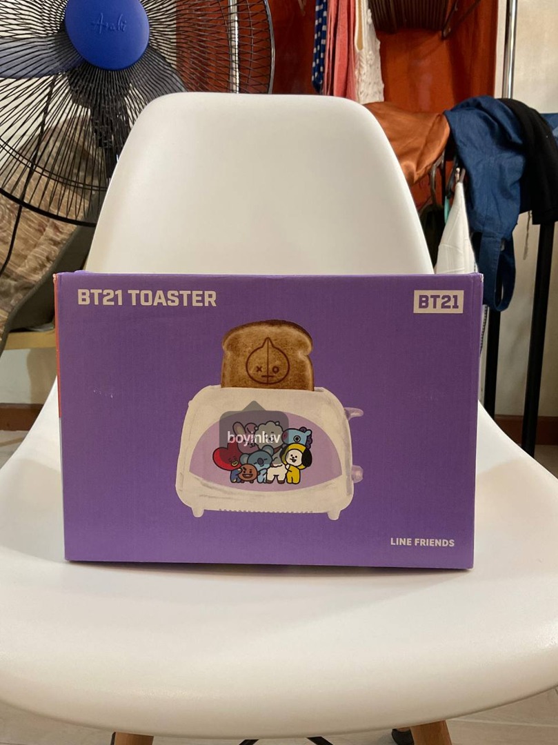 BT21 BTSToaster 2 Slice Toasters Stainless Steel Toaster with Removable ...