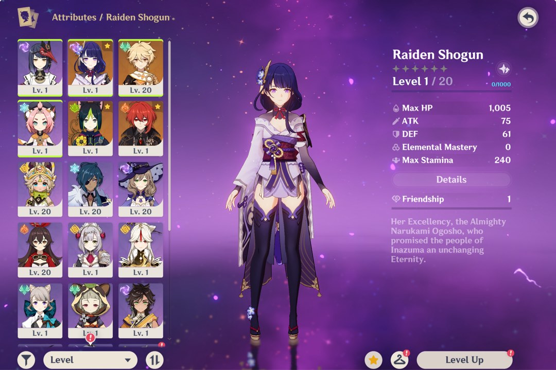 C1 RAIDEN SHOGUN + SIGNATURE WEAPON (GENSHIN IMPACT ASIA SERVER), Video ...