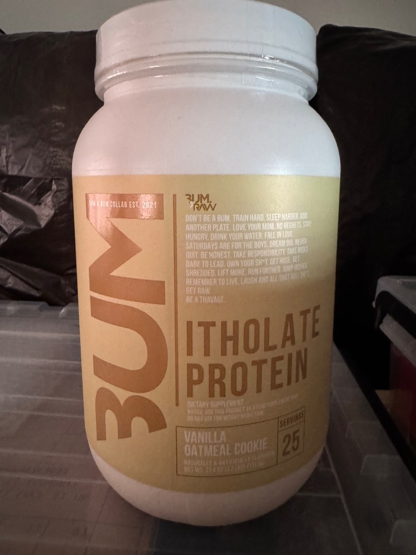 CBUM RAW Itholate Protein Powder - Vanilla Oatmeal Cookie, Health ...