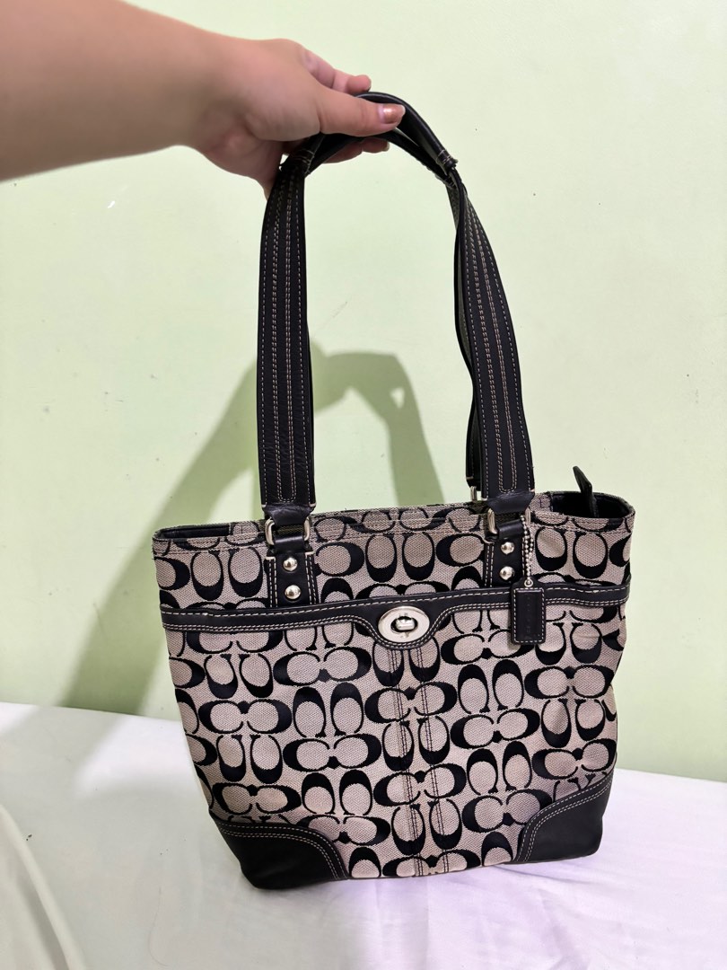 Coach mono canvass bag, Luxury, Bags & Wallets on Carousell