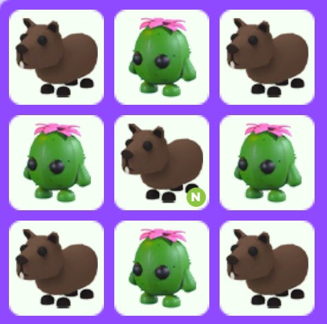 Cute Pets | Capybara | Cactus Friend| Roblox Adopt Me, Video Gaming ...