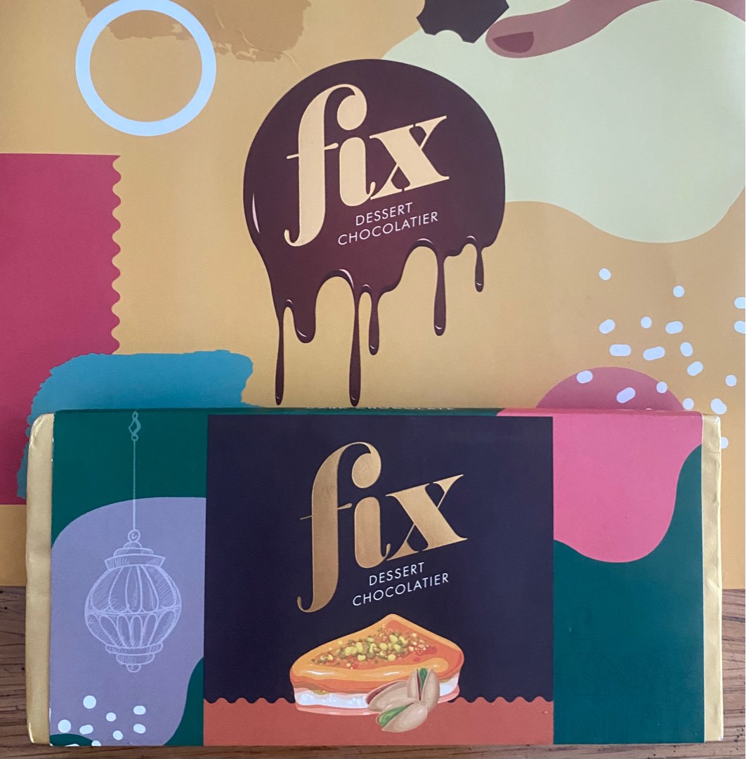 Fix Dessert Chocolate (Dark Chocolate with Pistachio & Kunafah ...