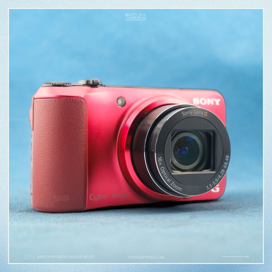 [FREE SHIPPING] SONY Cyber-Shot DSC-HX10V (red) - pop up flash ...