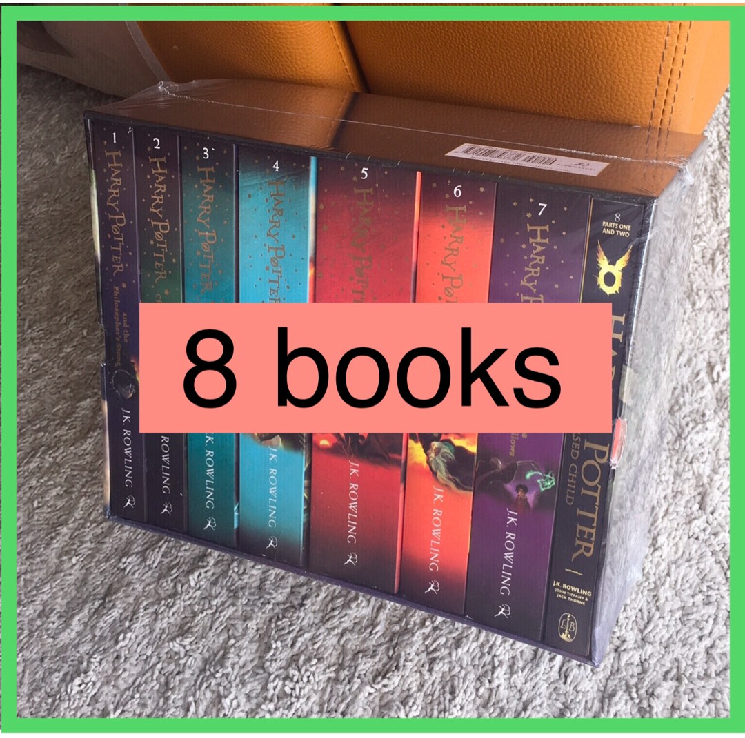 Harry Potter 8 books , Hobbies & Toys, Books & Magazines, Fiction & Non-Fiction on Carousell