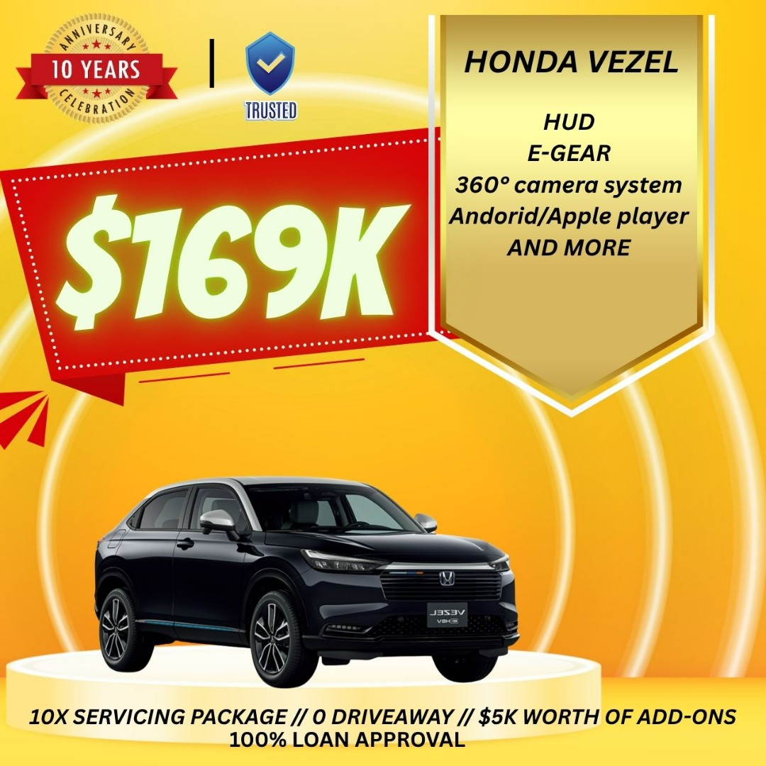 Honda Vezel Hybrid 1.5G Sensing // 1.5x Hybrid Auto, Cars, Used Cars on ...