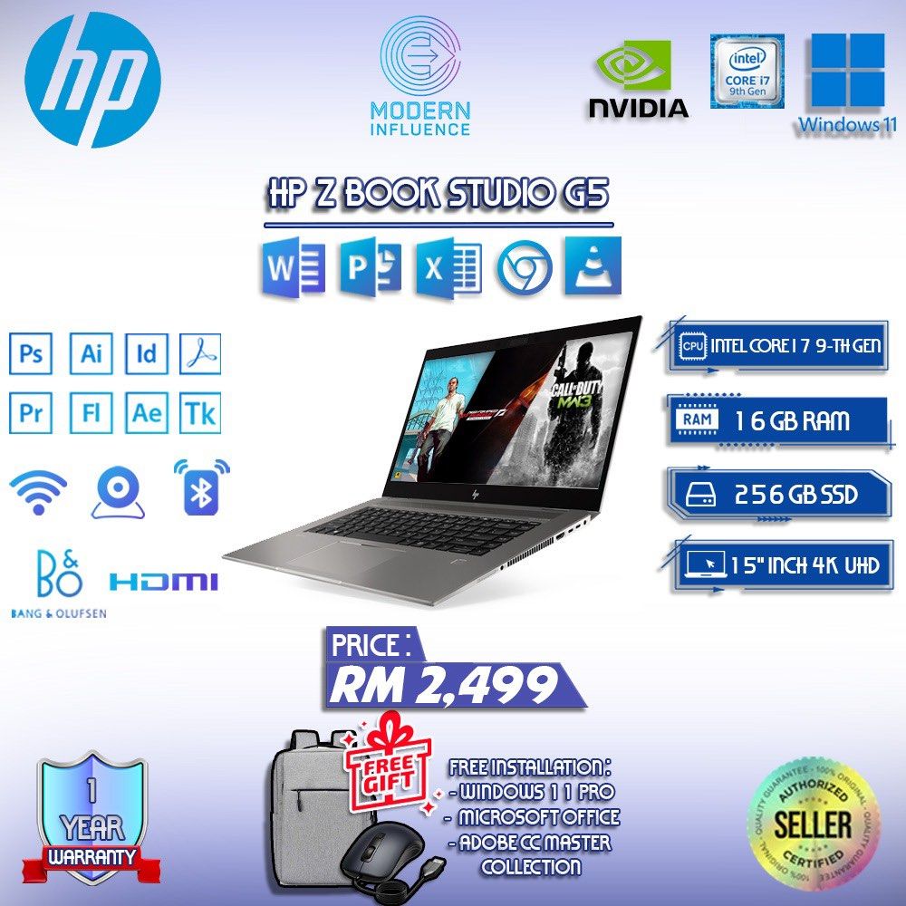 HP ZBook Studio G5, Computers & Tech, Laptops & Notebooks on Carousell