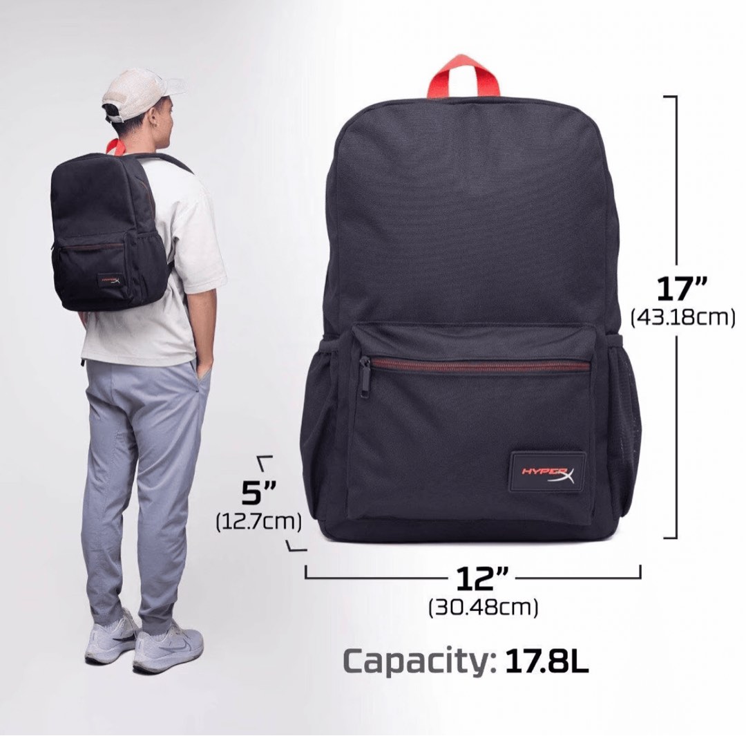 HyperX Delta Gaming Laptop Backpack Black, Men's Fashion, Bags ...