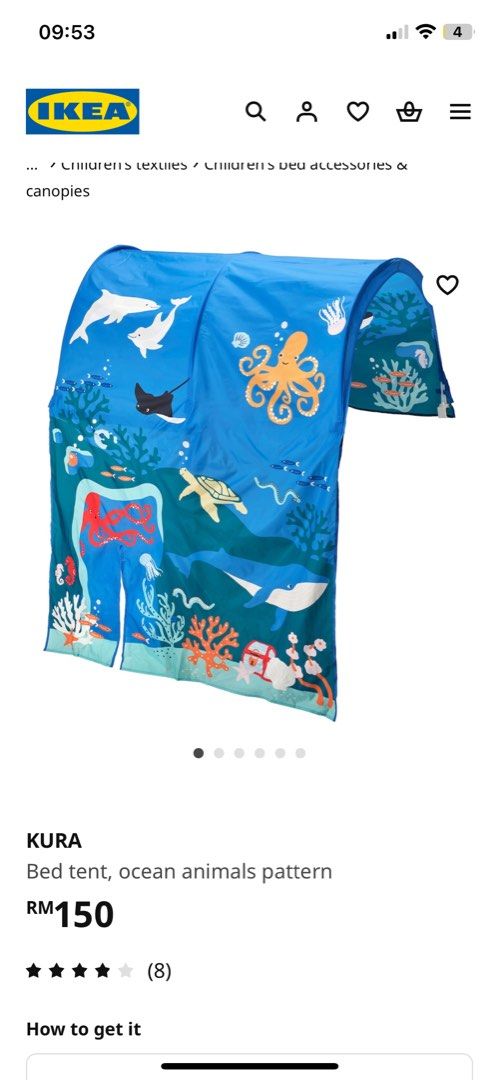 IKEA Kura Bed Tent, Furniture & Home Living, Bedding & Towels on Carousell