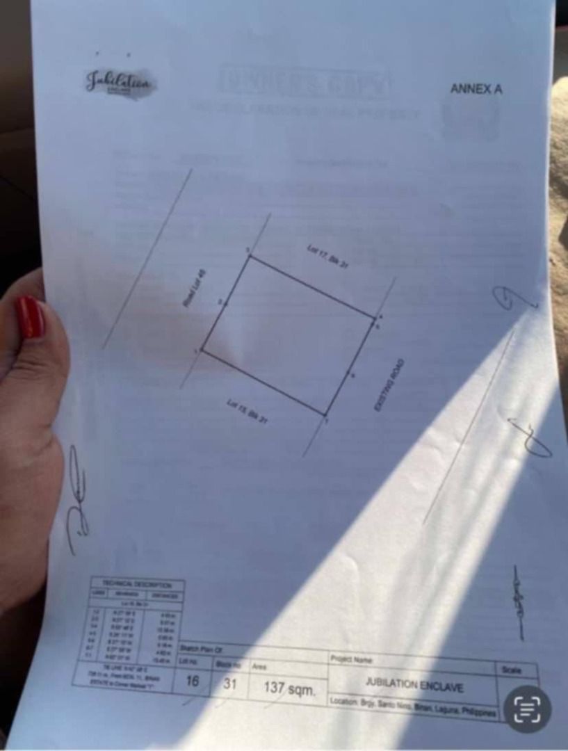 137sqm Jubilation Enclave Binan Laguna Lot for Sale, Property, For Sale ...