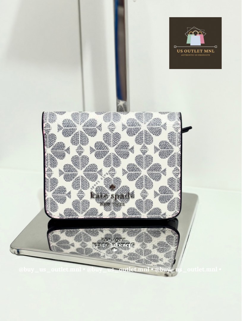 KATE SPA DE: Signature Spade Flower Small Bi-fold Wallet, Women's ...