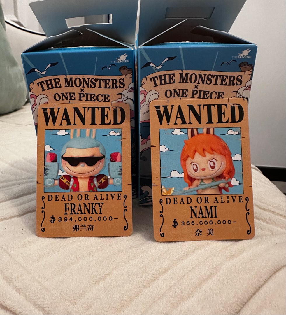 Labubu One Piece Franky and Nami, Hobbies & Toys, Toys & Games on Carousell