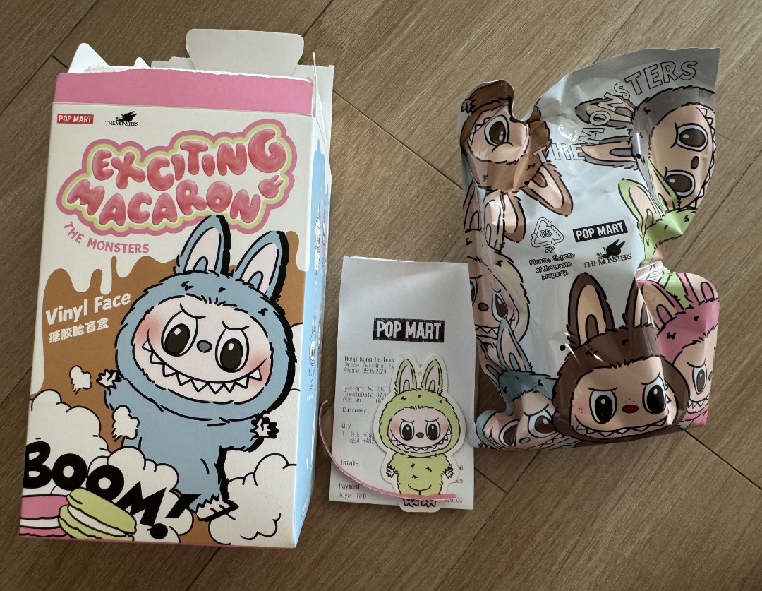 Labubu The Monsters Macaron Vinyl Face. Full set with box and invoice ...