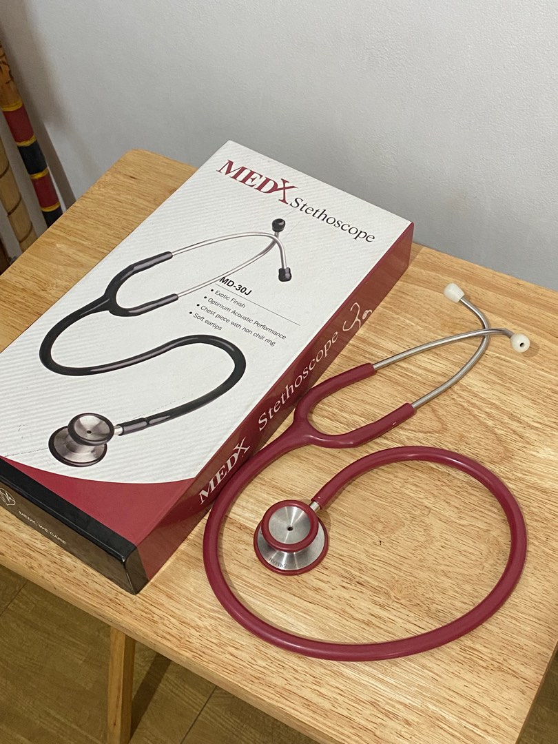 MedX Maroon Stethoscope, Health & Nutrition, Medical Supplies & Tools ...